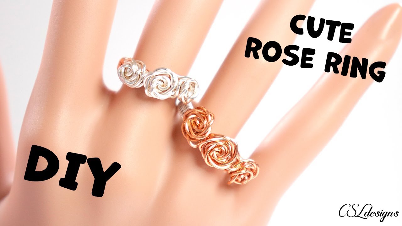 How to make this cute Triple Rose Wirework Ring ⎮ Jewelry Tutorial - YouTube