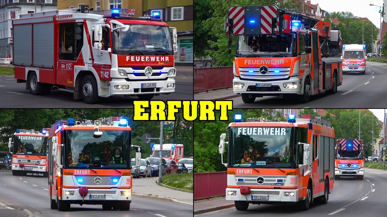 [FEUERMELDUNG KAUFHAUS] - Feuerwehr ERFURT | BF FW1, HLF 20 FF ...