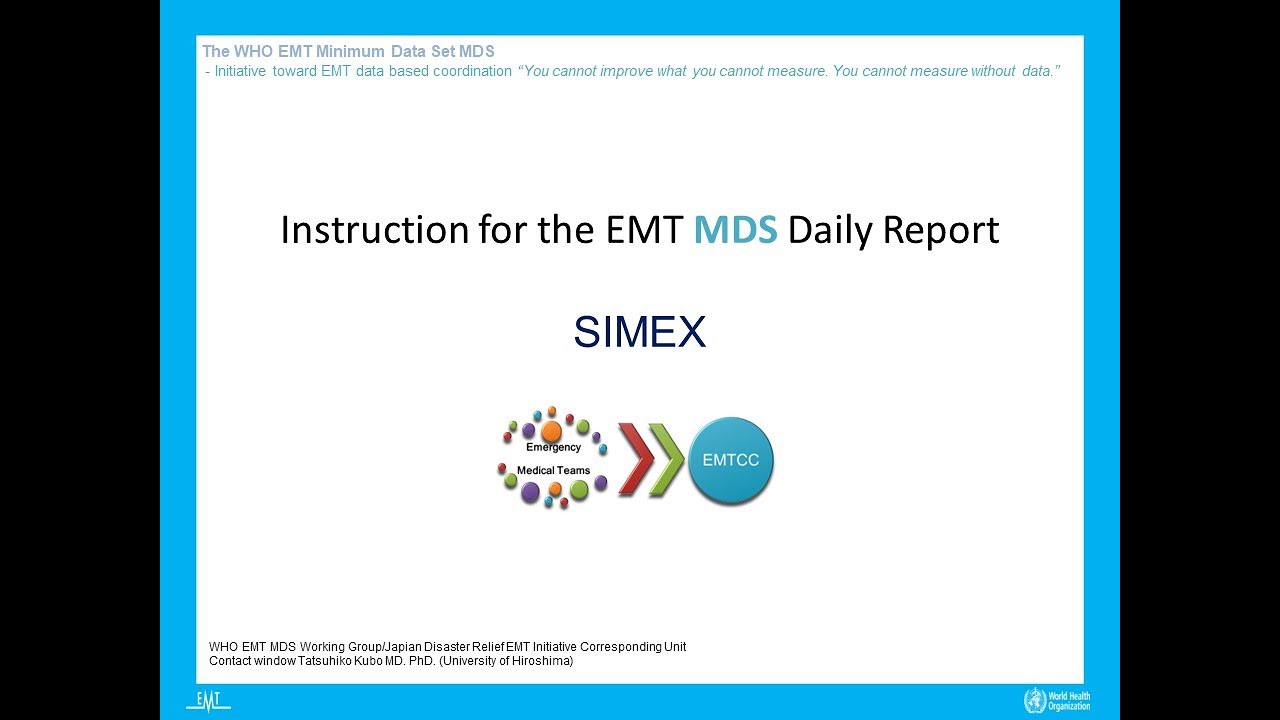 EMT MDS SIM Instruction - YouTube