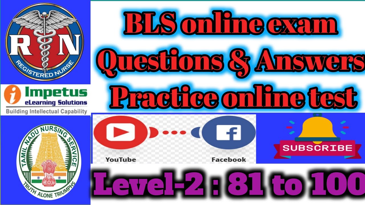 BLS questions and answers practice online test level 2 .81 to 100 ...