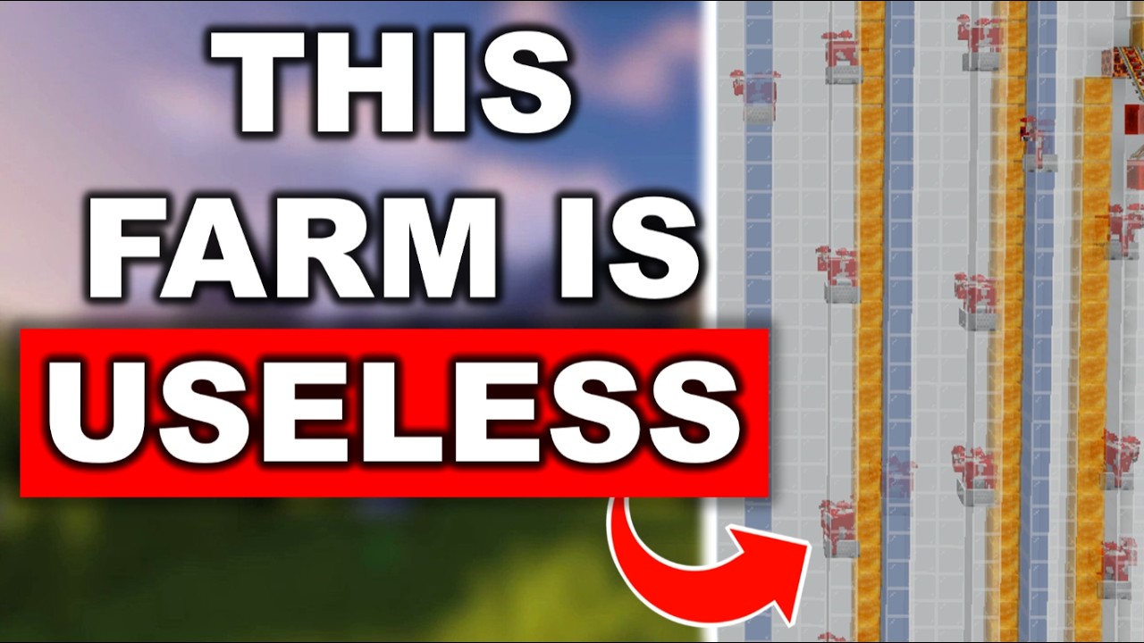 I made the most USELESS farm in minecraft - YouTube
