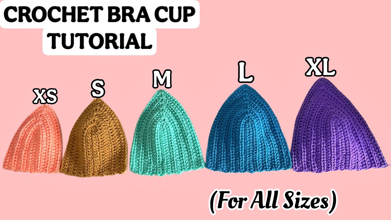 How To Crochet A Perfect Bra Cup| Crochet Bra Cup Tutorial - YouTube