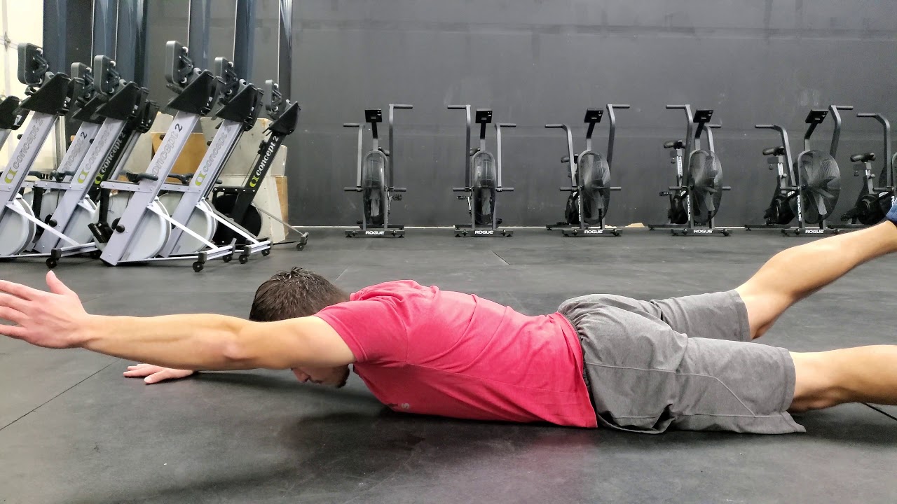 Contralateral Prone Extension - YouTube