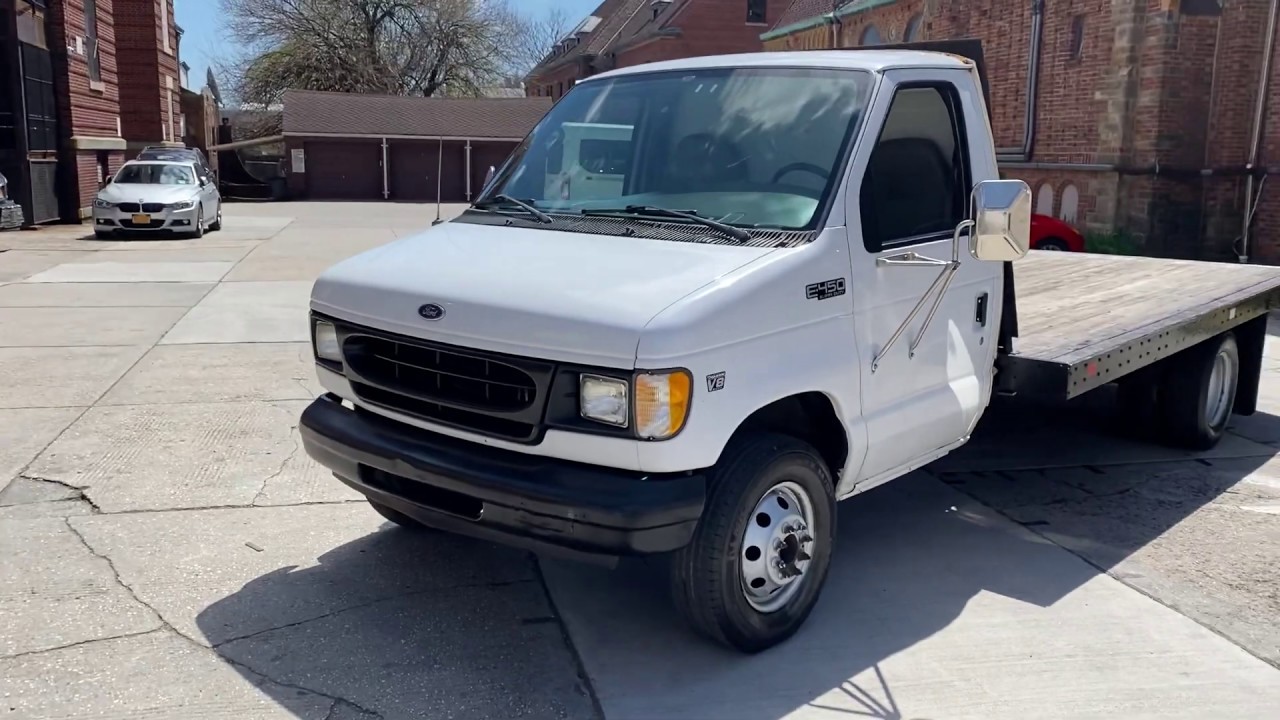 2001 Ford E450 cutaway flatbed, 7.3 power stroke diesel/ ready to work ...
