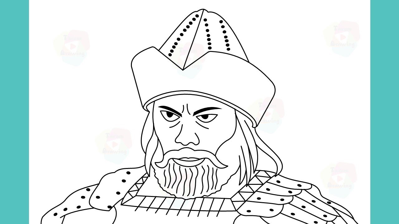 How to Draw Dogan Alp Step by Step Drawing Dirilis Ertugrul - YouTube