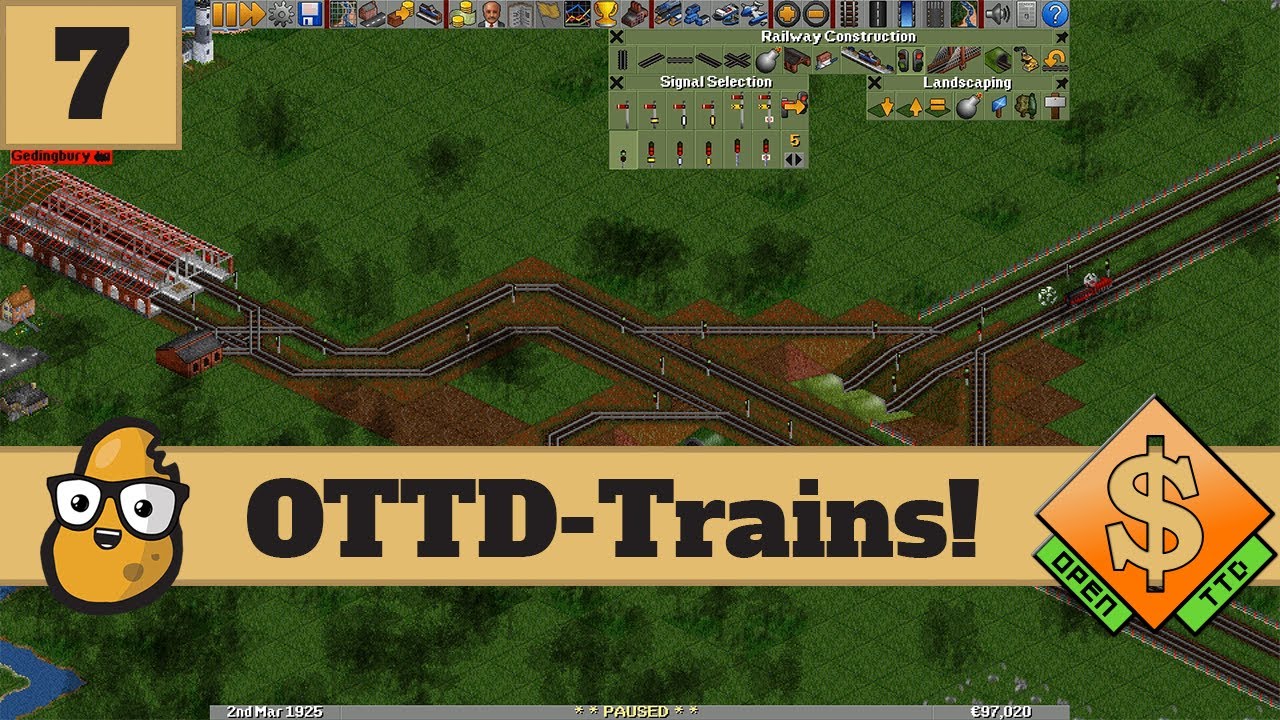 OpenTTD Ep. 7 - Let's Play Open Transport Tycoon Deluxe - Trains at ...