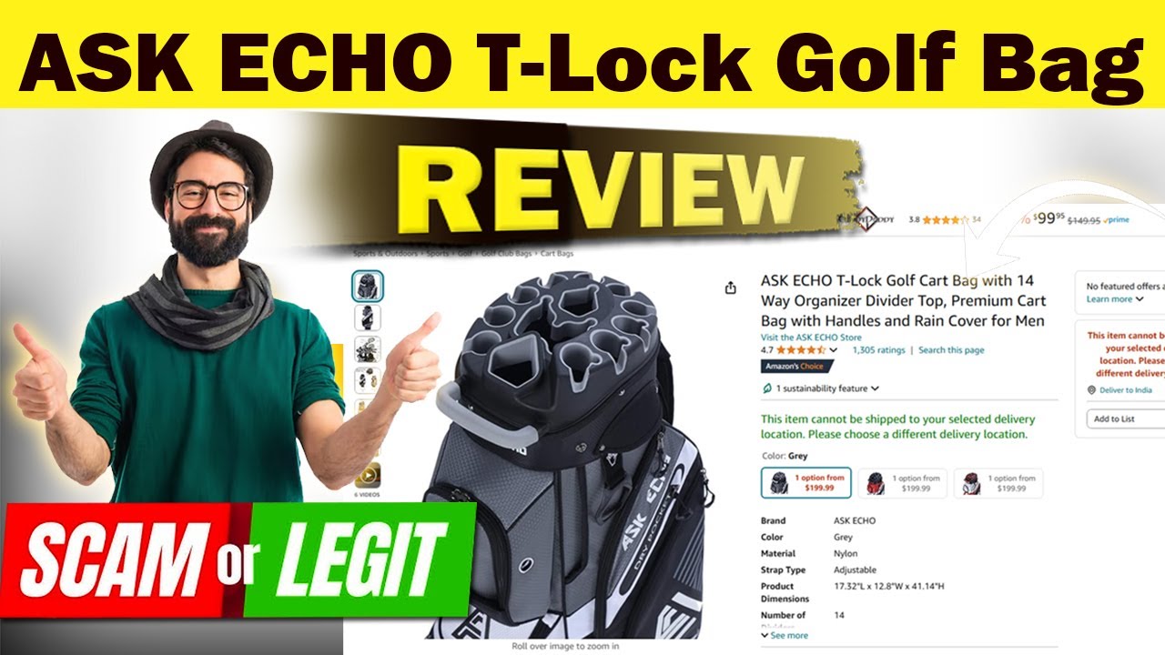ASK ECHO T-Lock Golf Bag Review | Is ASK ECHO Golf Bag Worthy Genuine ...
