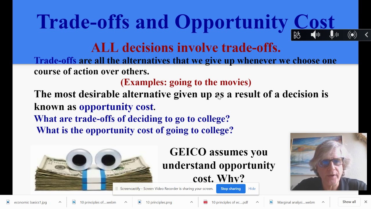 Trade offs and Opportunity costs - YouTube