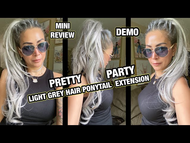 Grey Hair Pony Tails