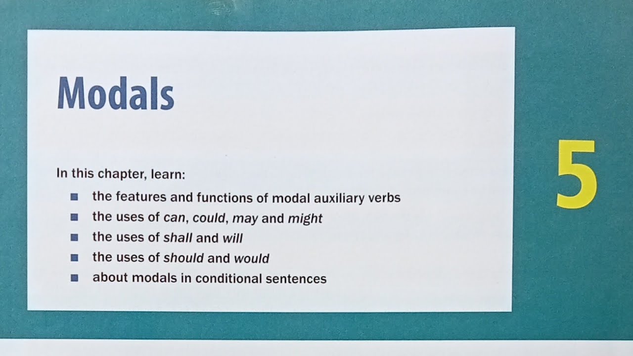 Class-8 English Grammar//Ch-5 "Modals" rules & uses with filled ...