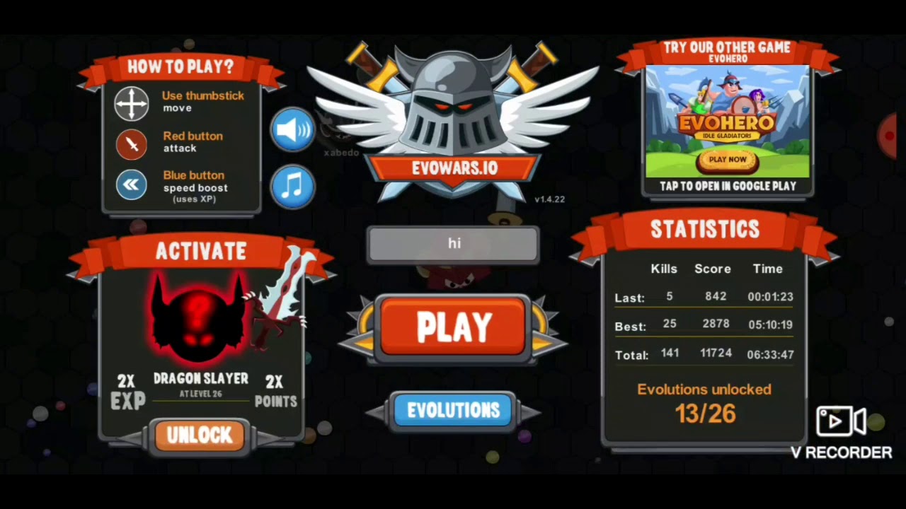 I got the highest evelotion in evo wars.io - YouTube