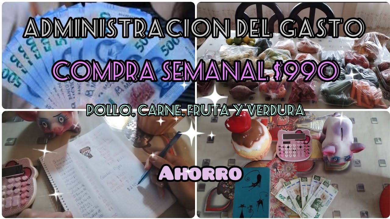 Así Administro mi gasto para poder ahorrar y comprar todo los alimentos ...