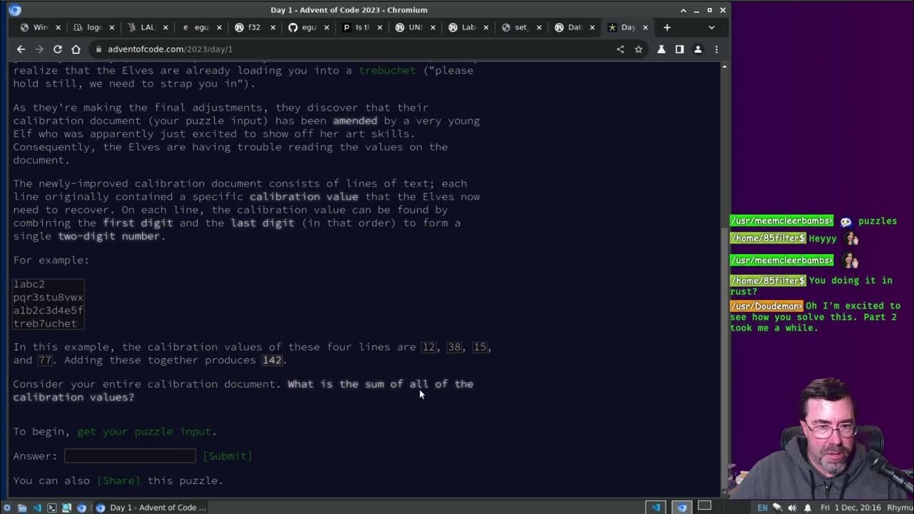 [AoC2023] Day 1 & 2 - YouTube