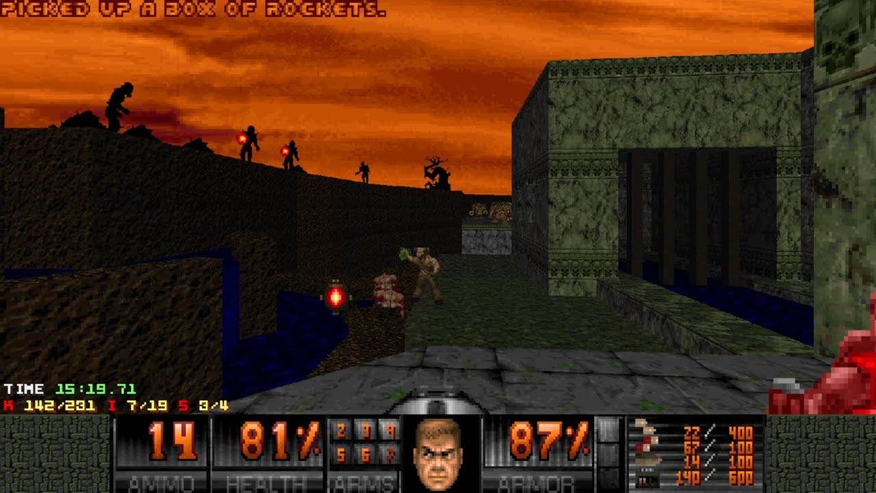Doom 2: Alien Vendetta (Map 11: Nemesis): UV-Fast 100% (Map Author ...