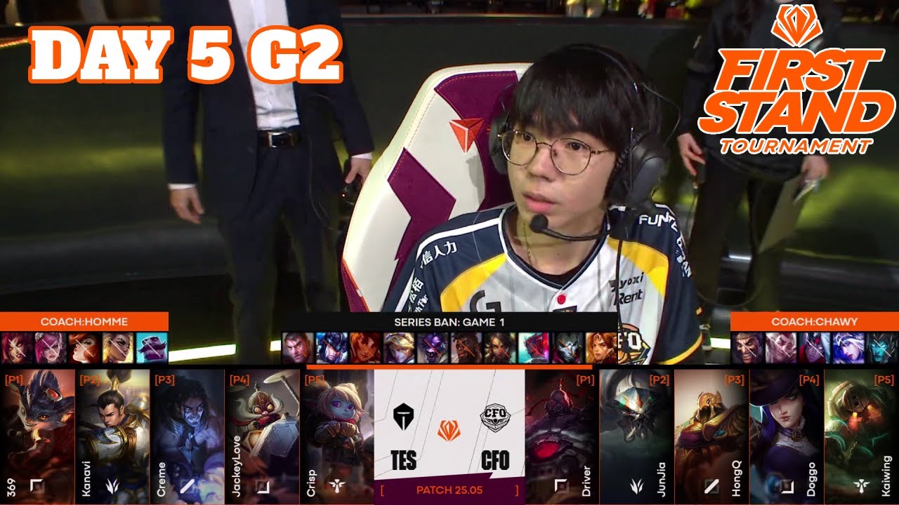 CFO vs TES - Game 2 | Day 5 First Stand 2025 Group Stage | CTBC Flying ...