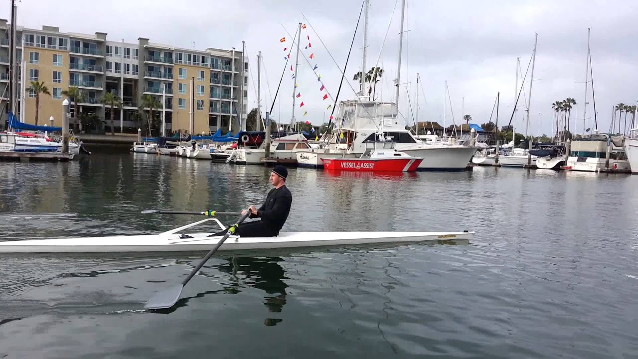 Joe's second rowing lesson 4/15/13 - YouTube