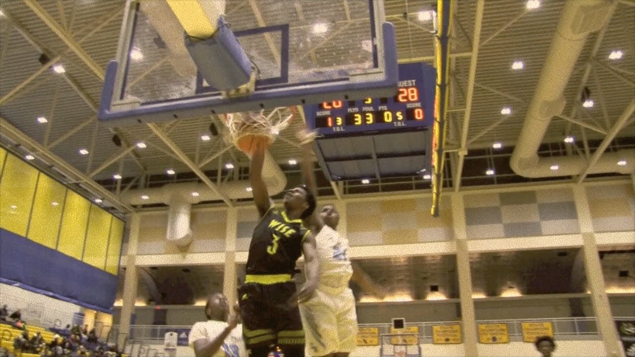 Cap Hoops play of the day E-Roosevelt's Gus Okafor and Wise's Terrence ...