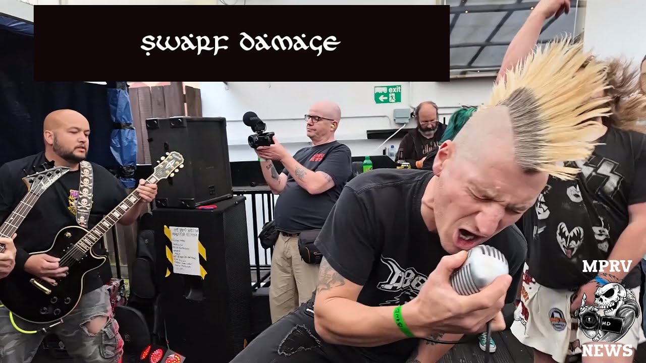 SWARF DAMAGE - Live - Manx Punx 2024 - MPRV News - YouTube
