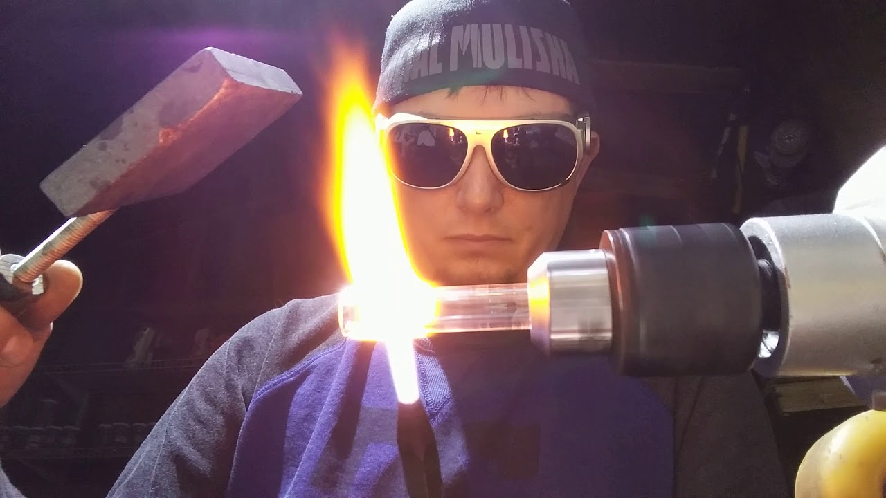 Cheap onies on a harbor frieght drill. - YouTube
