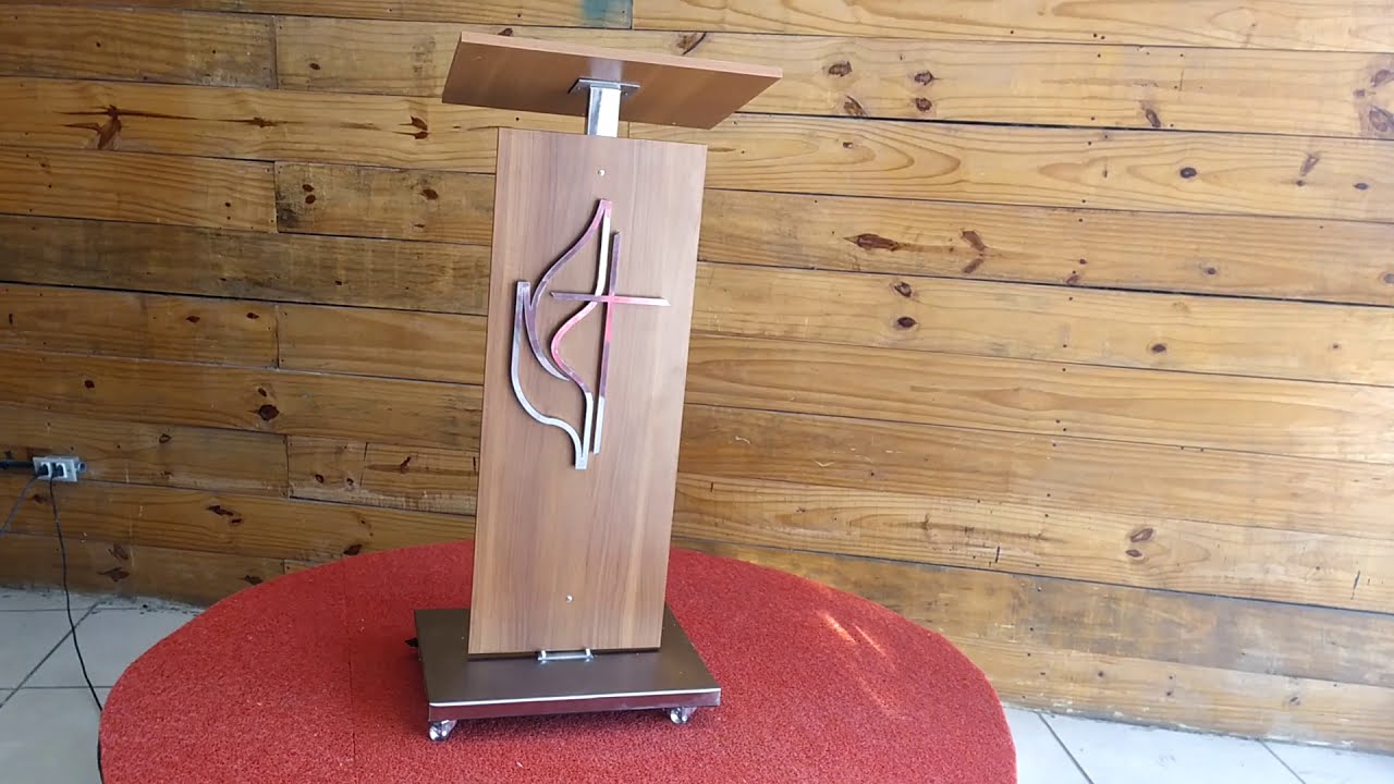 Púlpito ou Pulpit Abel acero e acrílic - Grupo Betel Madeira, Acrílico ...