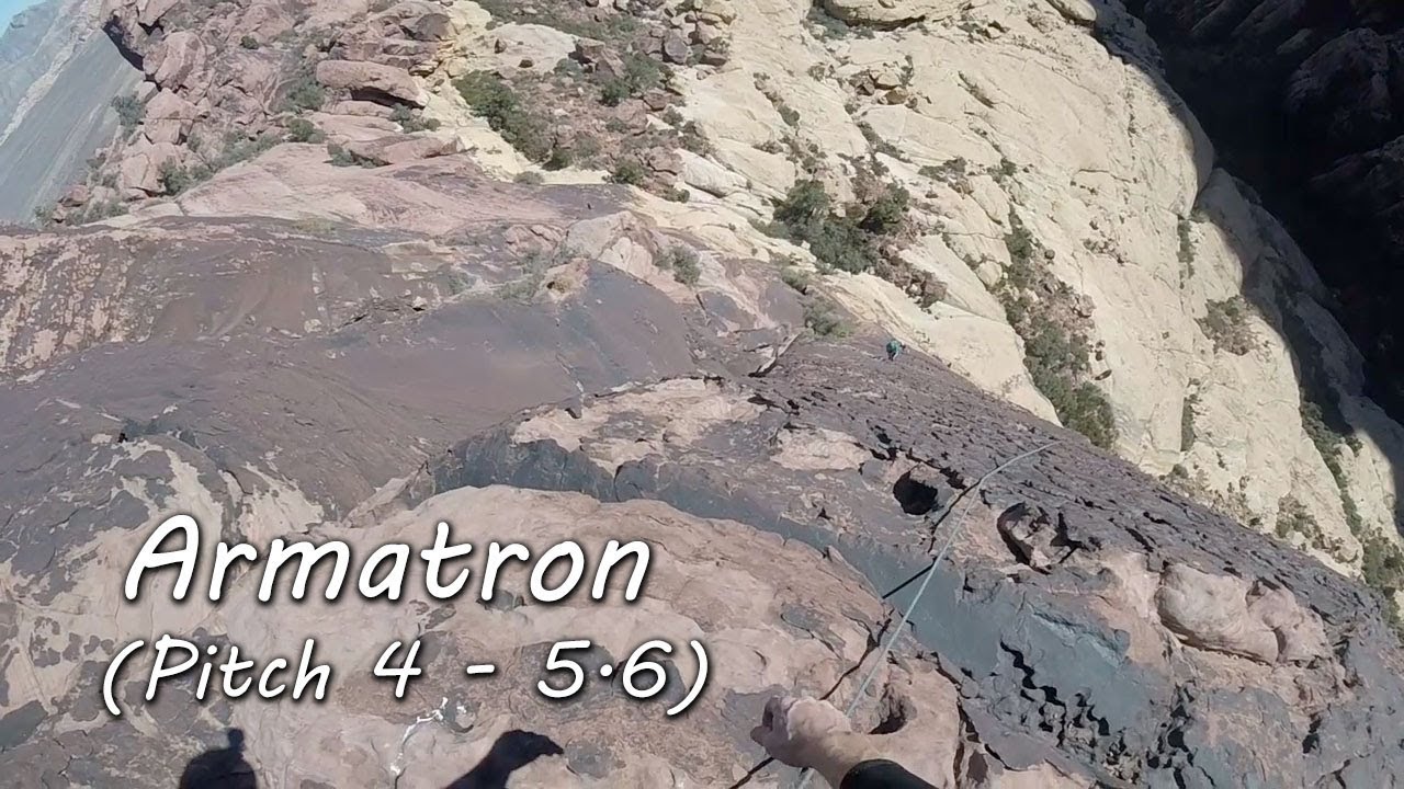 Trad Climbing on Armatron - Pitch 4 - YouTube