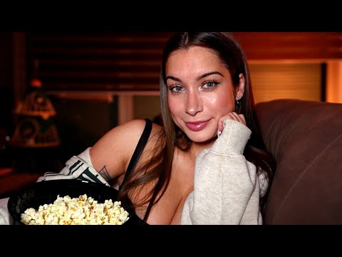 ASMR Scary Movie Night (WITH YOUR CRUSH) 🎃👻