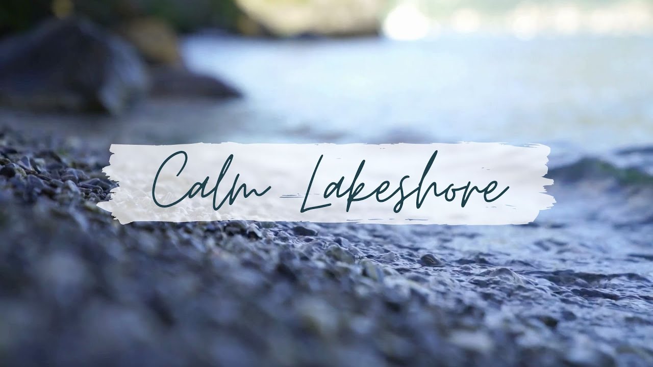 Calm Lakeshore Ambience | Soothing Sounds of Water Lapping on the Shore ...