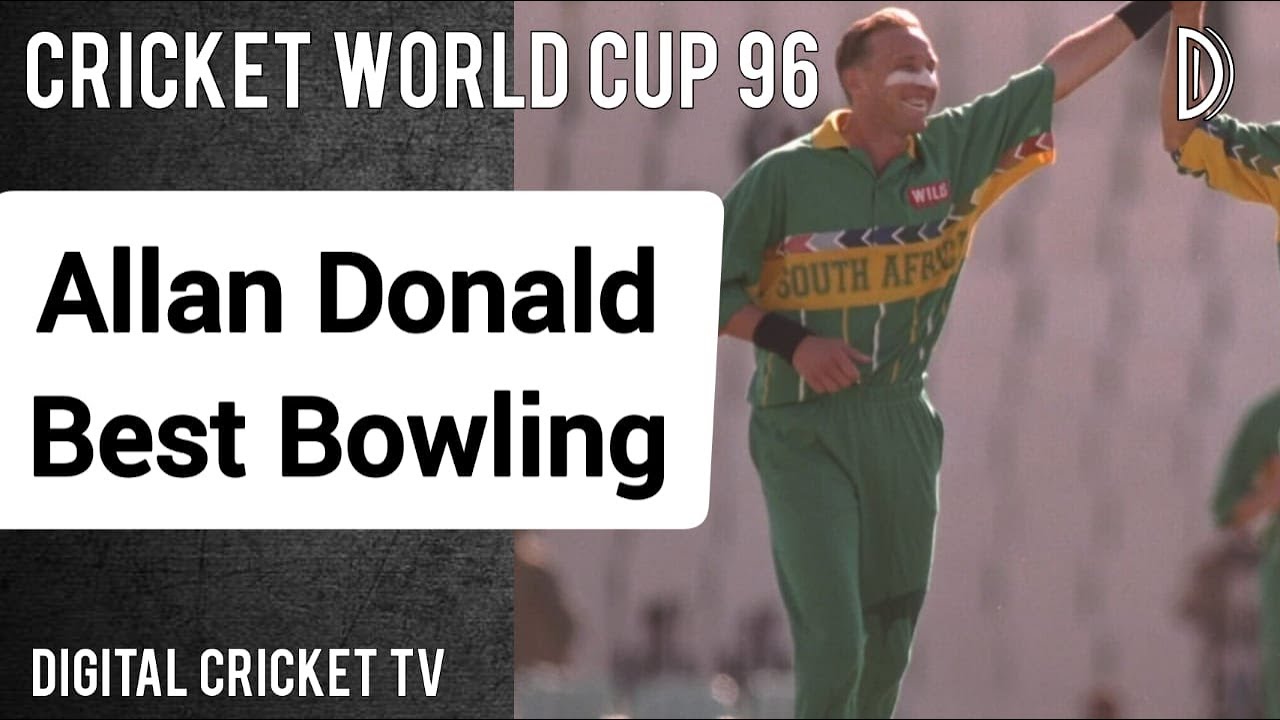 Allan Donald Best Bowling / NEW ZEALAND vs SOUTH AFRICA / Cricket World ...