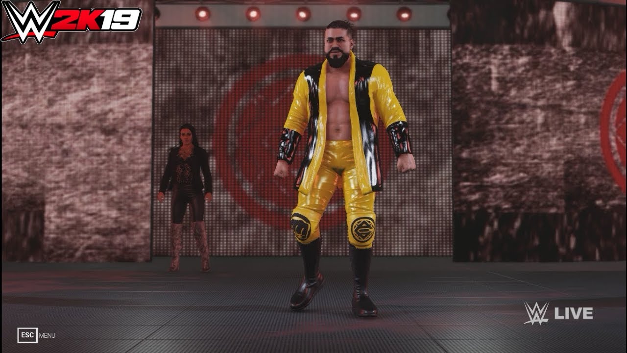 WWE 2K19 (PC Mods) : Andrade Cien Almas 9 Attires Mod - YouTube