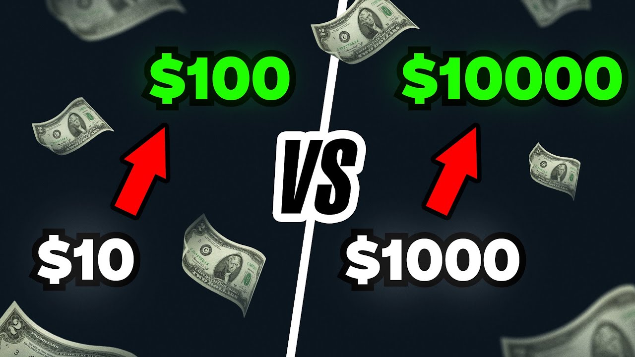 i raised a $10 account vs a $1000 account | using @SAIGEx strategy ...