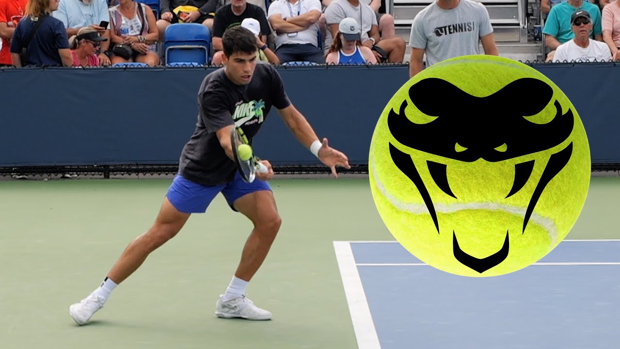 Carlos Alcaraz PERFECT Drop Shots in Slow Motion - YouTube