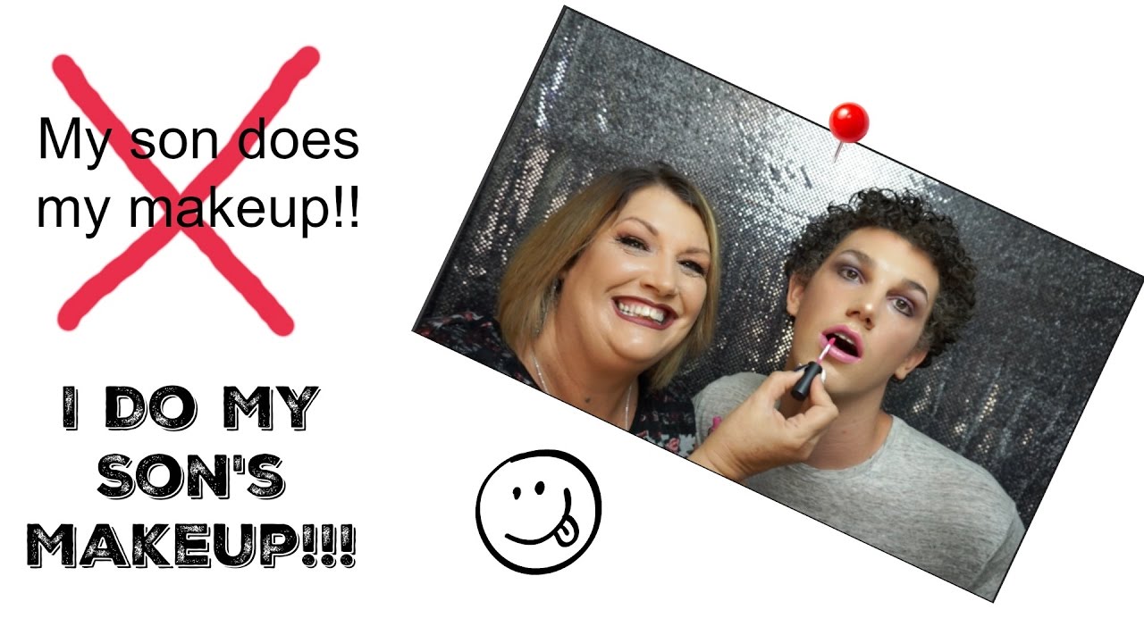 I do my son's makeup! - YouTube