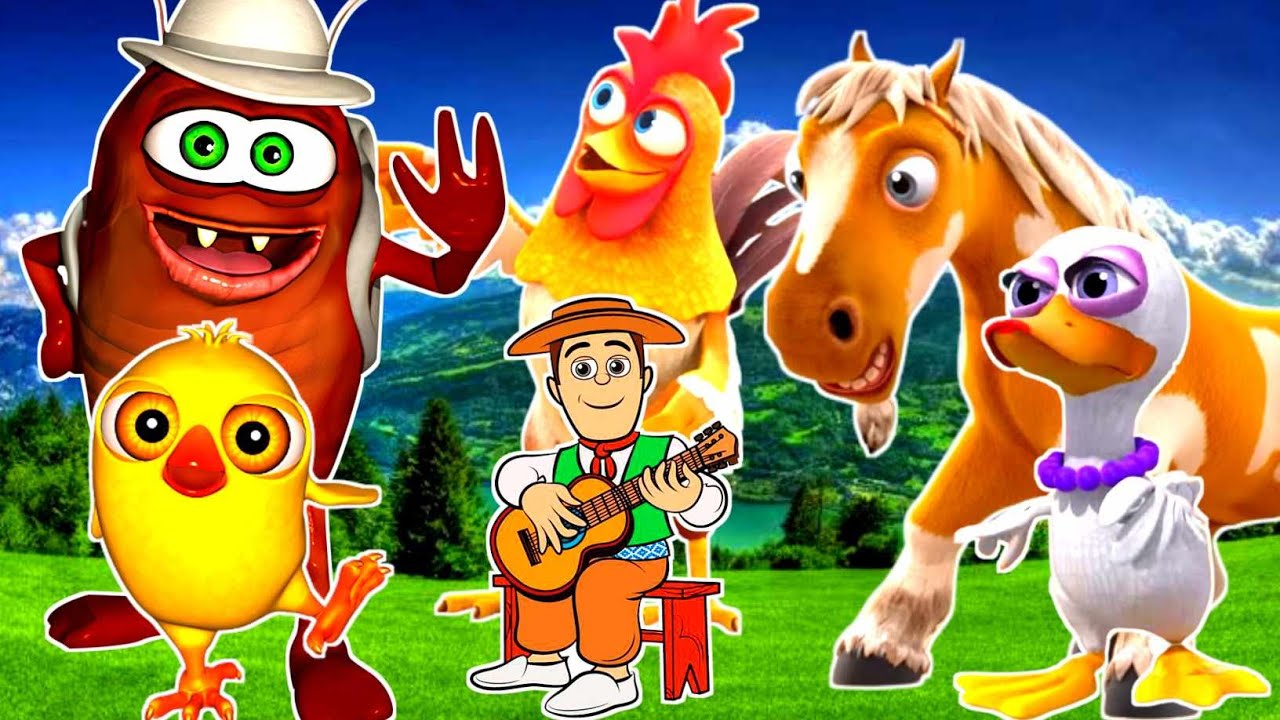 El Pollito Pia 3D animals game | Baby animal Cartoon Video | de la ...