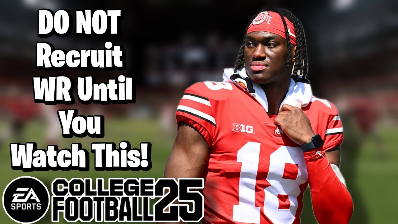 DO NOT Recruit WR Until Watching This! Dynasty CFB 25 - YouTube
