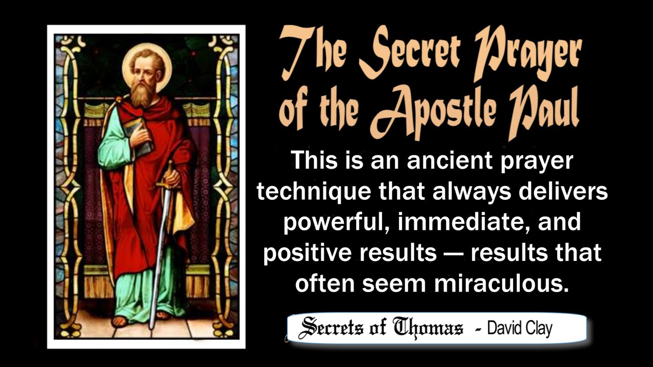 Secret Prayer of the Apostle Paul - YouTube