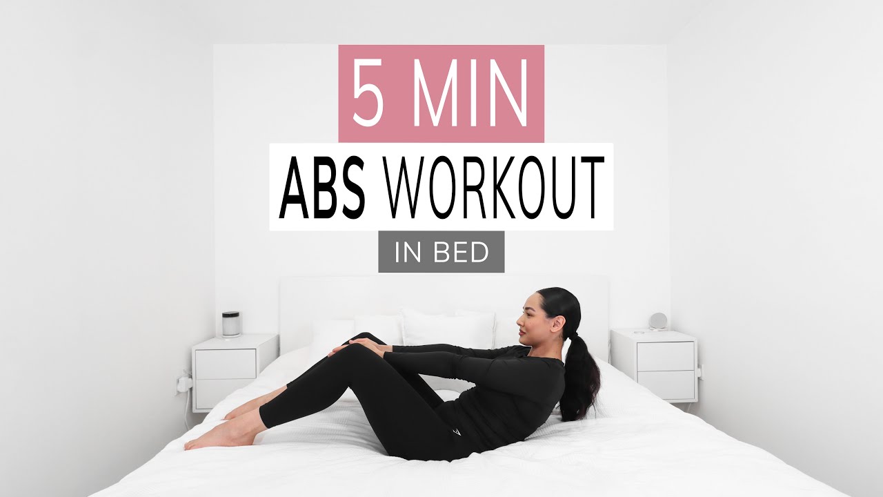 ABS WORKOUT IN BED | exercise routine for toned abs - YouTube