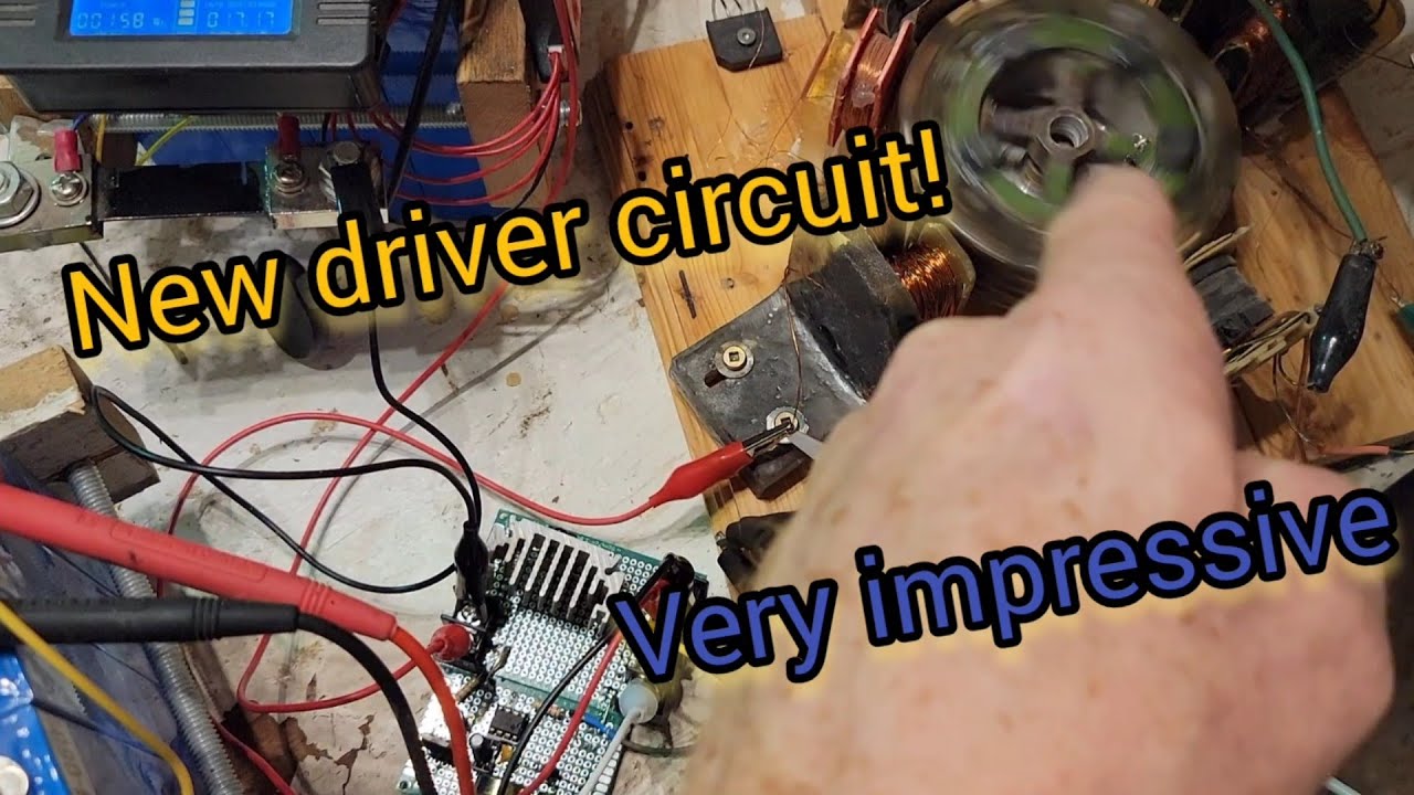Testing my new pulse motor driver circuit on my old pulse motor I use ...