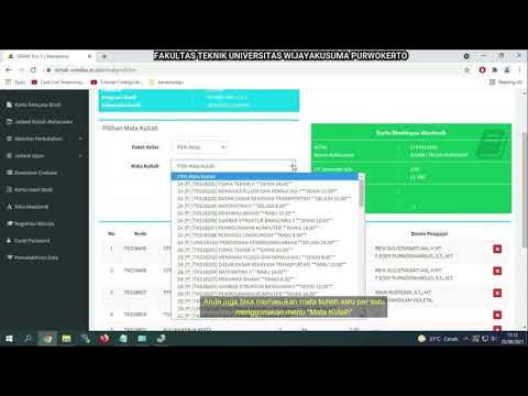 Tutorial Pengisian KRS di Simak Unwiku - YouTube