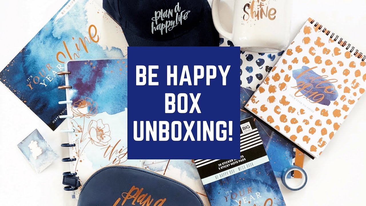 The Happy Planner - Be Happy Box Unboxing! - YouTube