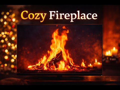 Cozy Fireplace 🔥 1 Hour of Relaxing Fire & Calm Music | Sleep, Study, Relax