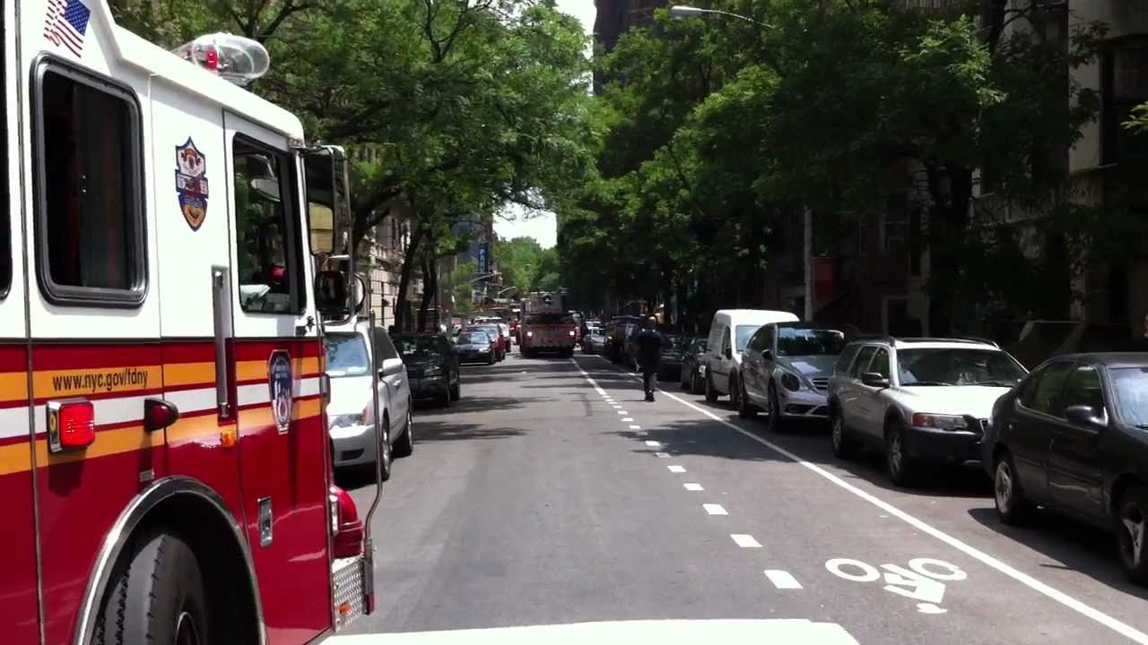 FDNY ENGINE 76 DURING OPERATIONS AT FIRE ON WEST 77TH STREET AND ...