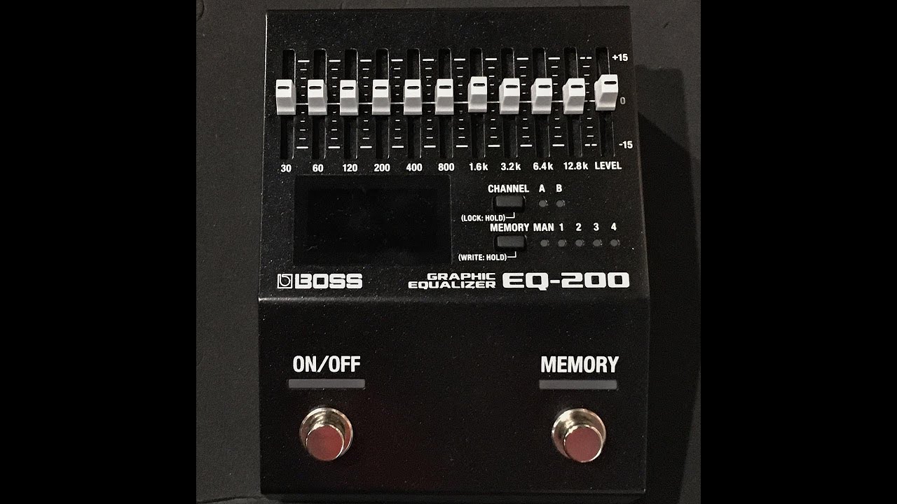 BOSS EQ-200 Pedal Demo! - YouTube