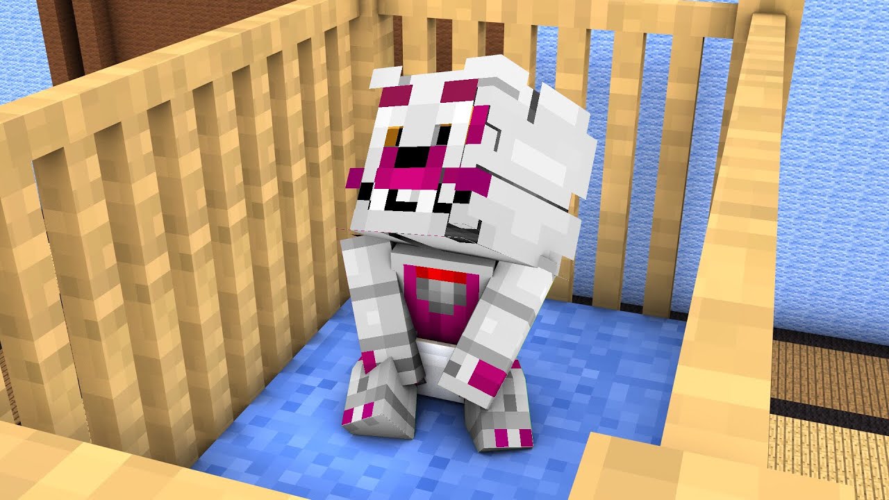 Minecraft fnaf: lobit and funtime foxy turn into babys! (Minecraft ...