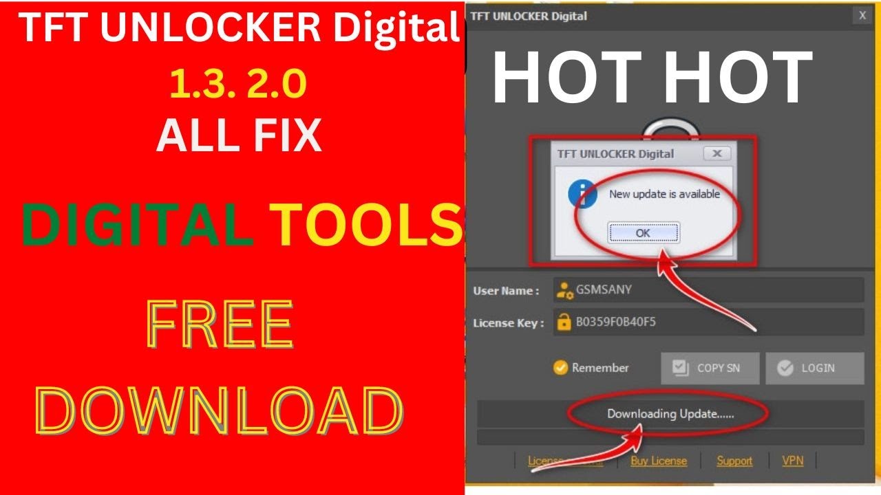 TFT UNLOCKER Digital 1.3. 2.0=SOLUTION VIDEOS - YouTube