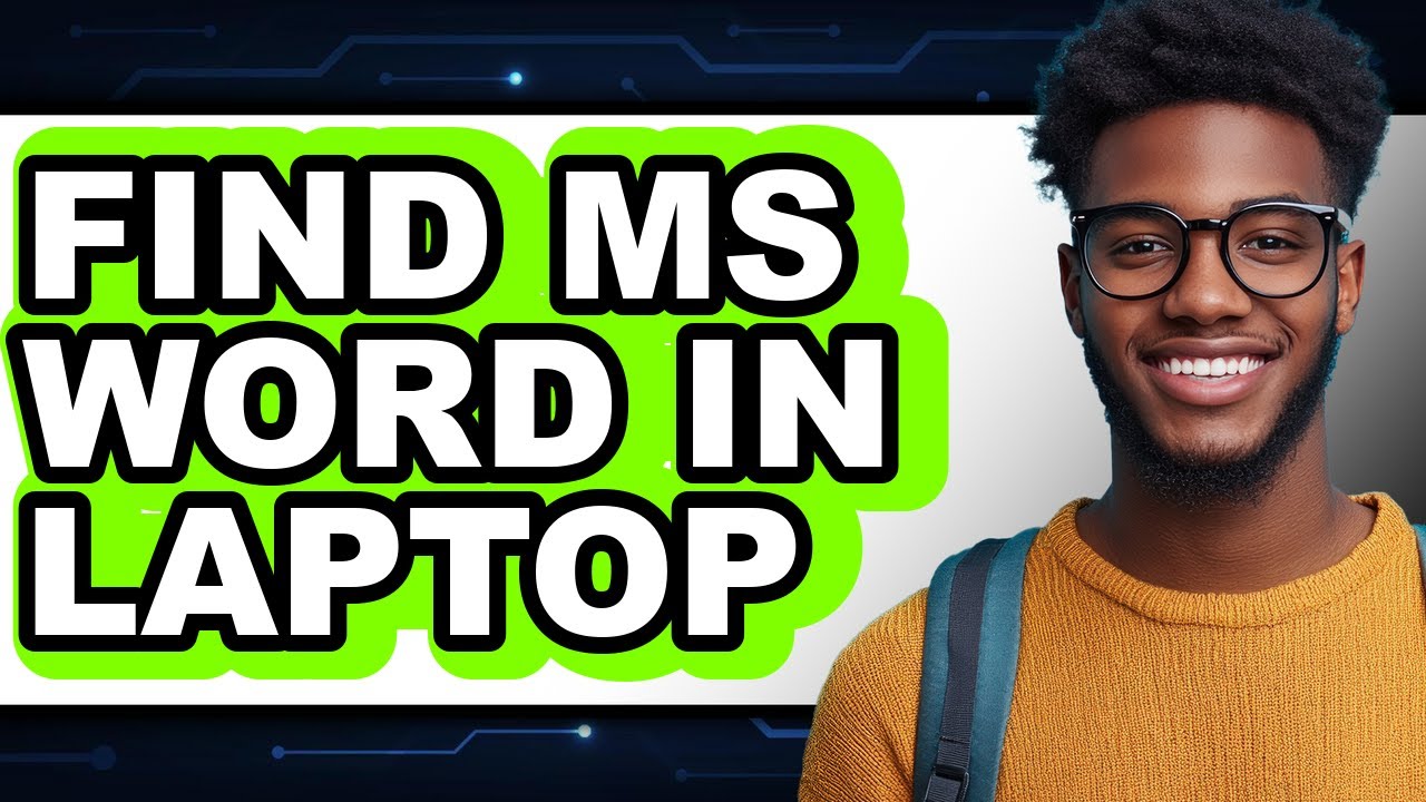 How to Find Ms Word in Laptop - Step by Step - YouTube