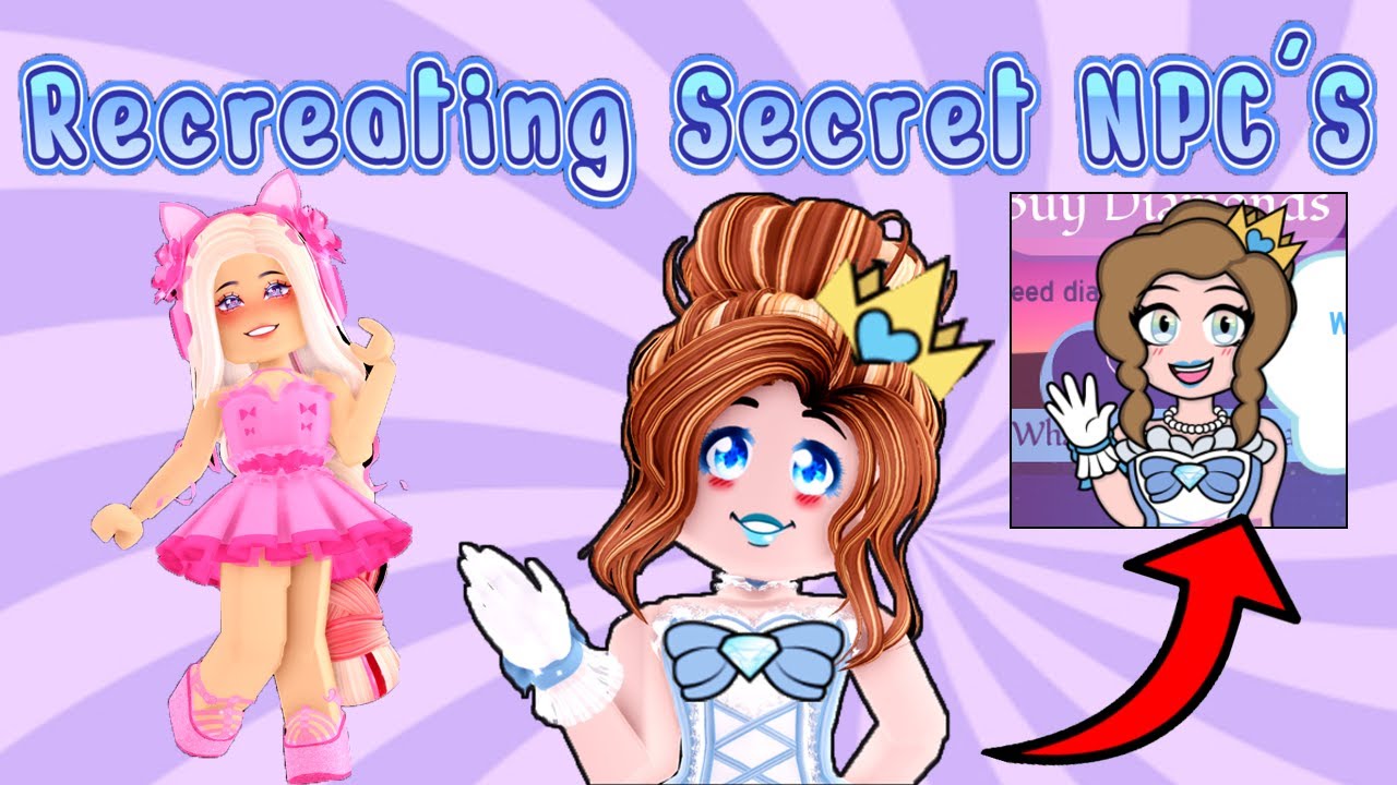 Recreating Secret NPCs In Royale High Roblox Outfit Challenge - YouTube