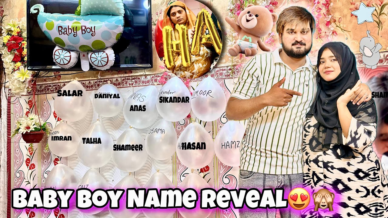 Our Baby Boy Name Reveal Ceremony😍👌🏻 Bhut Mze Aaye😘 | Maheen And ...