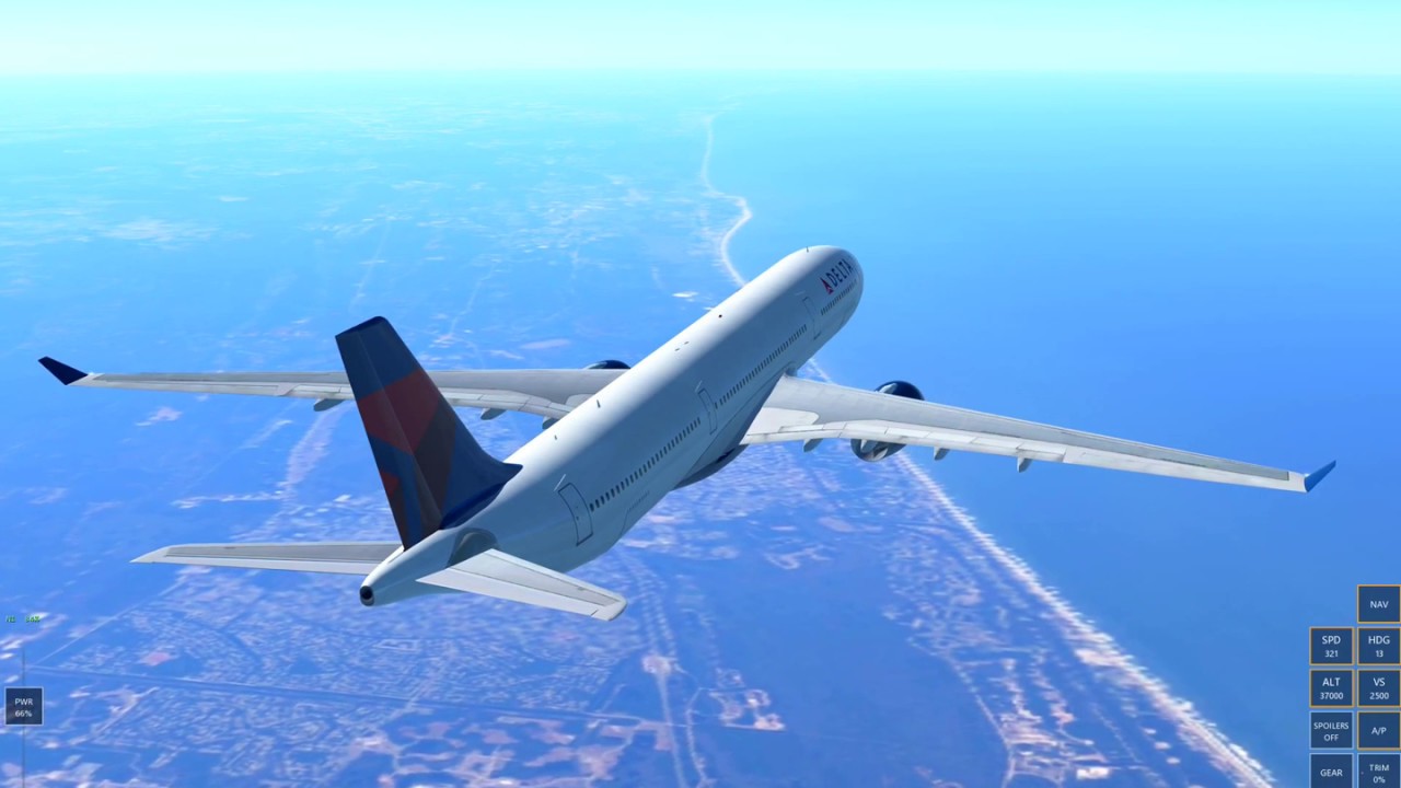 Infinite Flight GLOBAL A330 Orlando - New York Expert server - YouTube