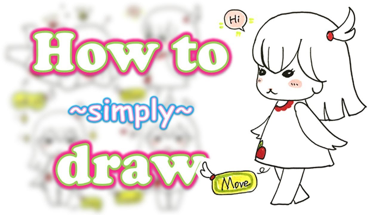 How to draw simple actions Part 1.Drawing for kids and beginners~ - YouTube