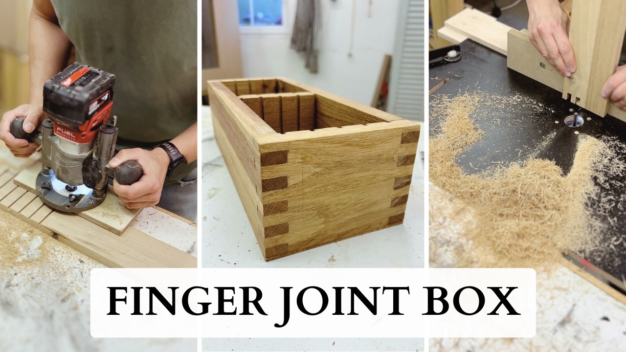 I made a storage box with finger joints! - YouTube